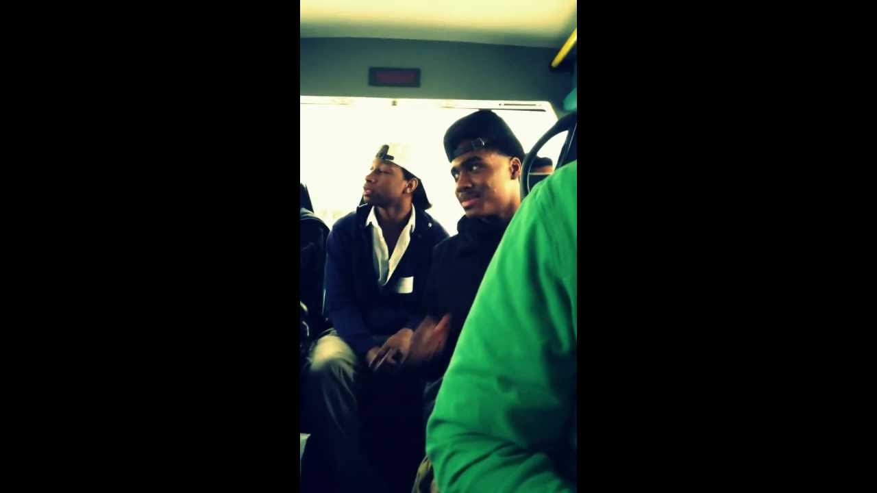 Black guys rapping at the back of the bus . - YouTube