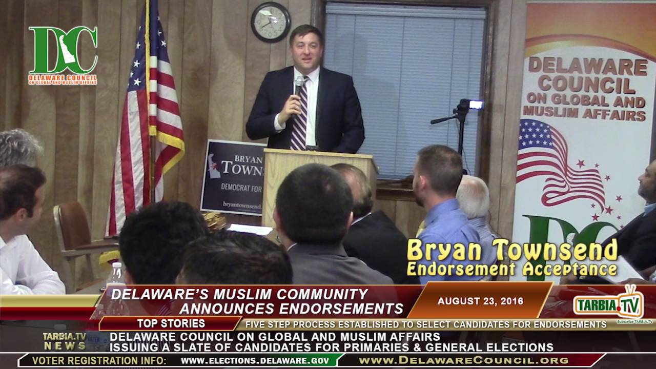 Endorsing Bryan Townsend for Congress @ Delaware Council's Press ...