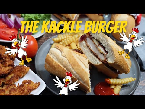 The Kackle Burger: Chicken Cutlet with Bacon and Cheese - Eat the Bite