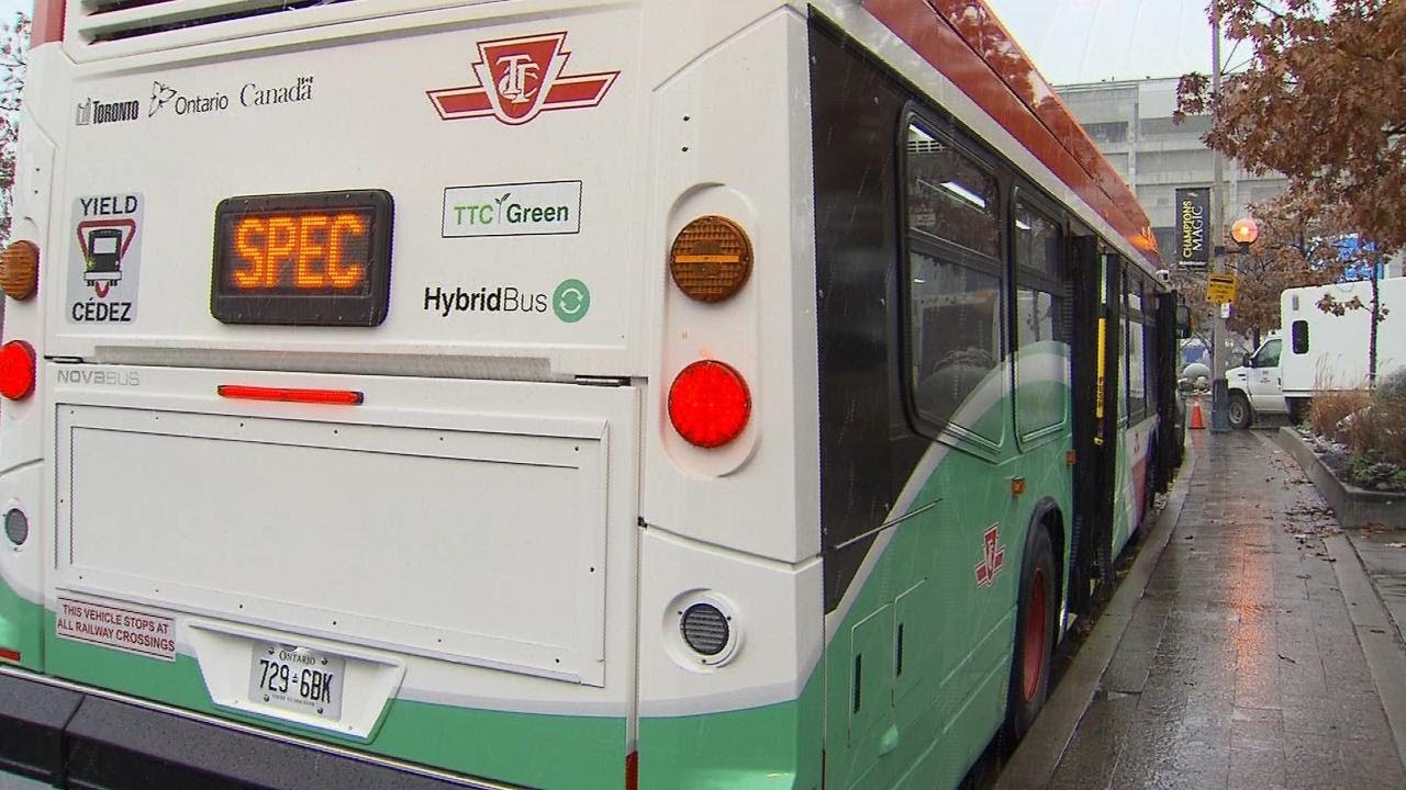 TTC unveils new generation of hybrid electric buses - YouTube