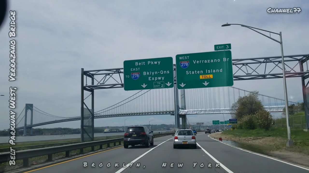 New York 4K S02E19 Brooklyn May 2020, Belt Parkway, Verrazano Bridge ...
