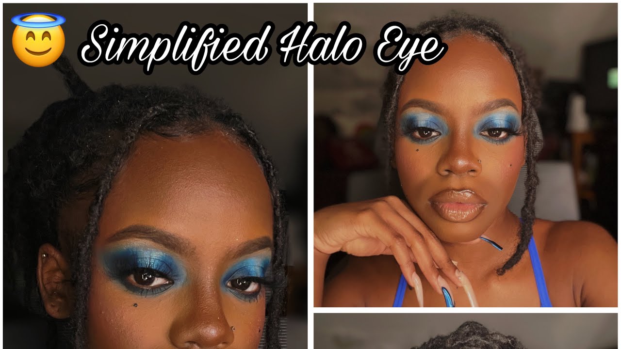 SIMPLIFIED HALO EYE MINI TUTORIAL 😇💙 - YouTube