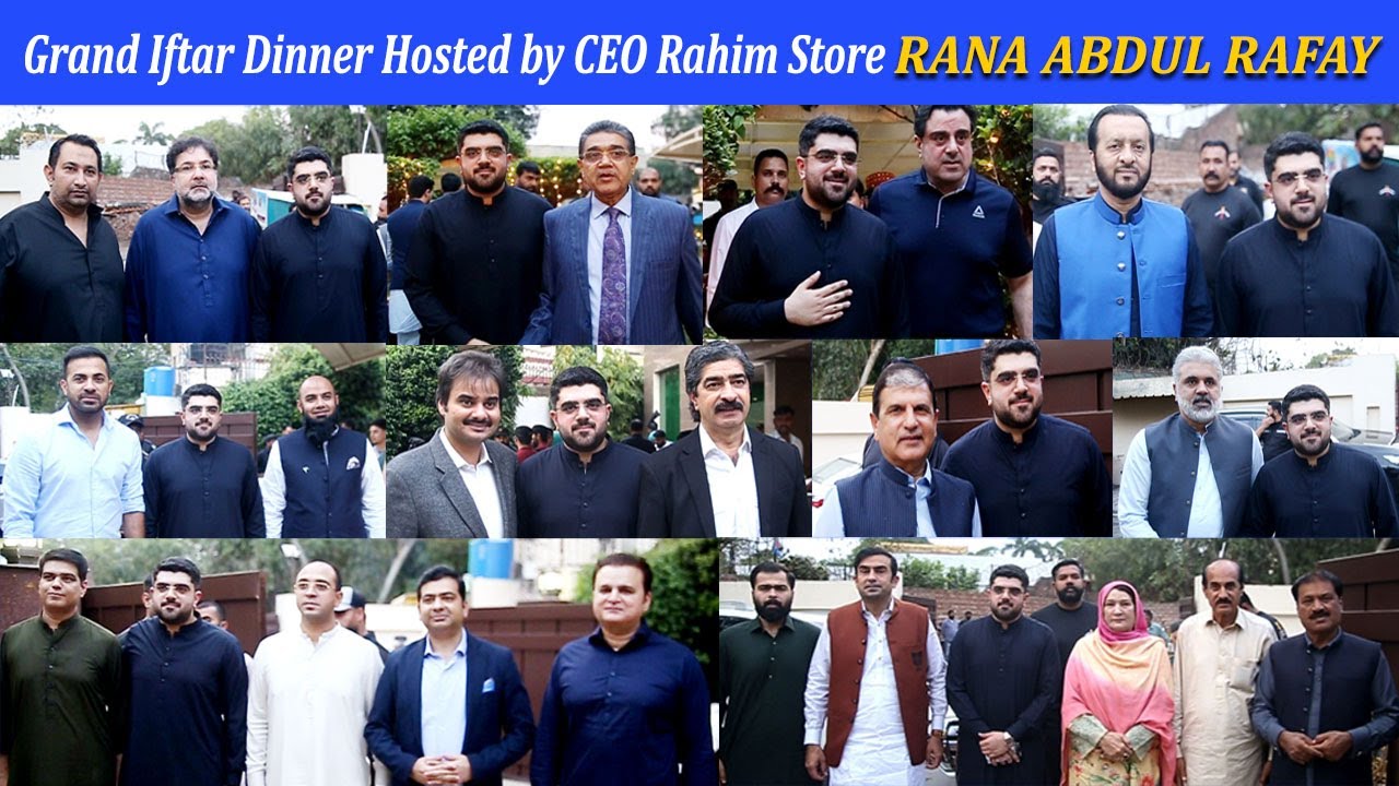 Grand Iftar Dinner hosted by CEO Fry Chicks/Rahim Store Rana Abdul Rafi ...