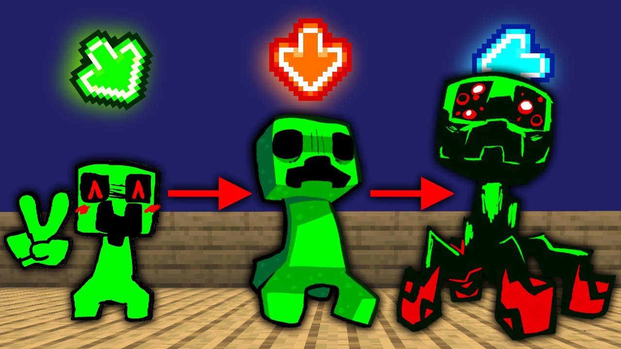 MINECRAFT Creeper, Herobrine | FNF Character Test | Gameplay VS ...