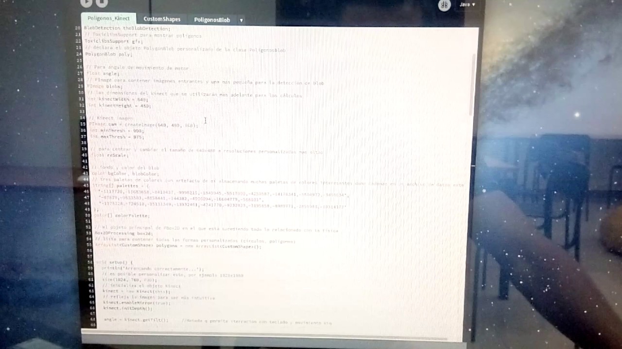 Código Processing + Kinect - YouTube