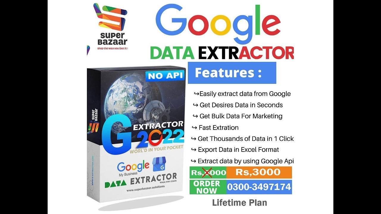 Google Data Extractor by Super Bazaar | Extract Unlimited Data From Google - YouTube