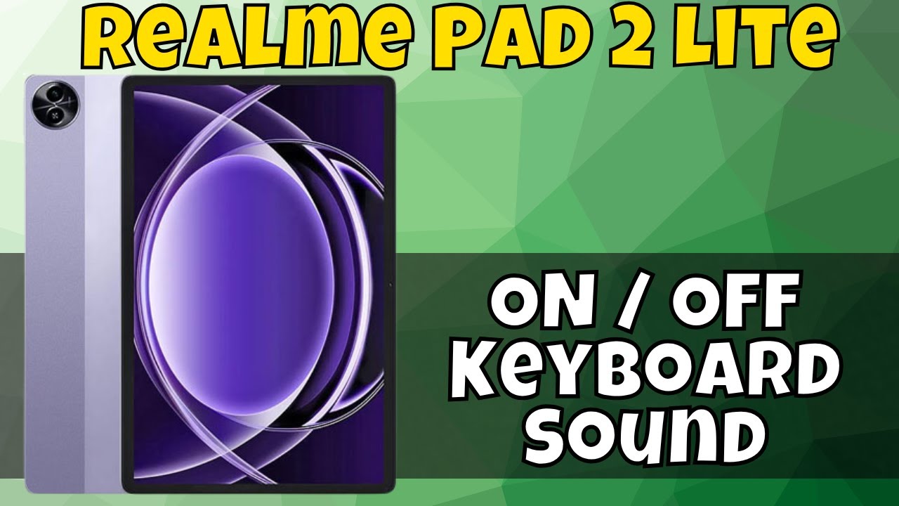 Keyboard Setting Realme Pad 2 Lite || How to set keyboard || ON / OFF ...