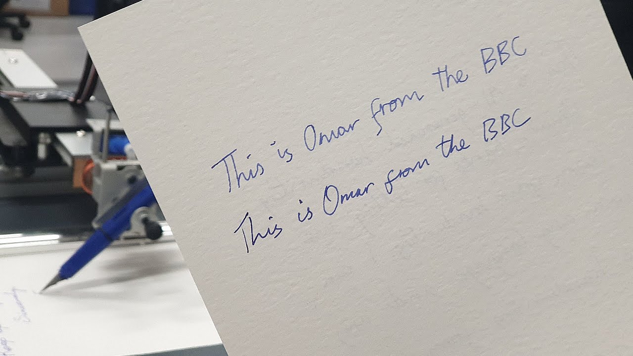 A robot that can copy your handwriting - BBC Click - YouTube