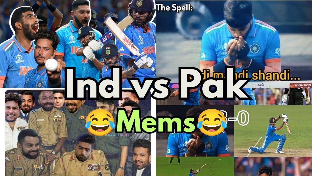 Ind vs Pak World Cup 2023, Ind vs Pak Memes, Pandya ka Mystery Spell ...