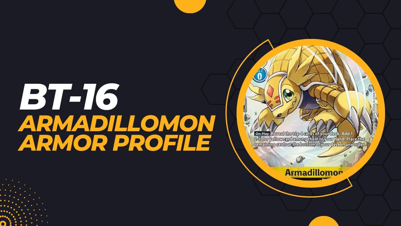 BT-16 Armadillomon Armor deck~! - YouTube