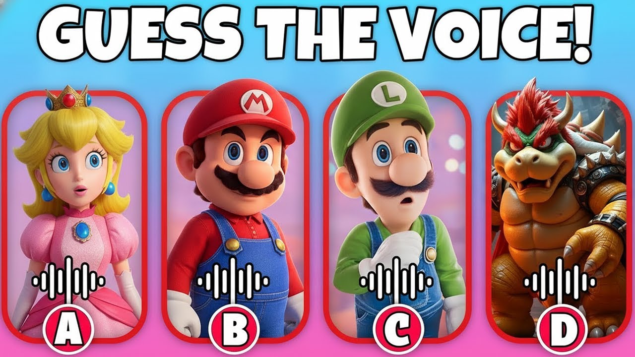 Guess the Mario Characters by Their Voice - Fun Challenge!🍄 - YouTube