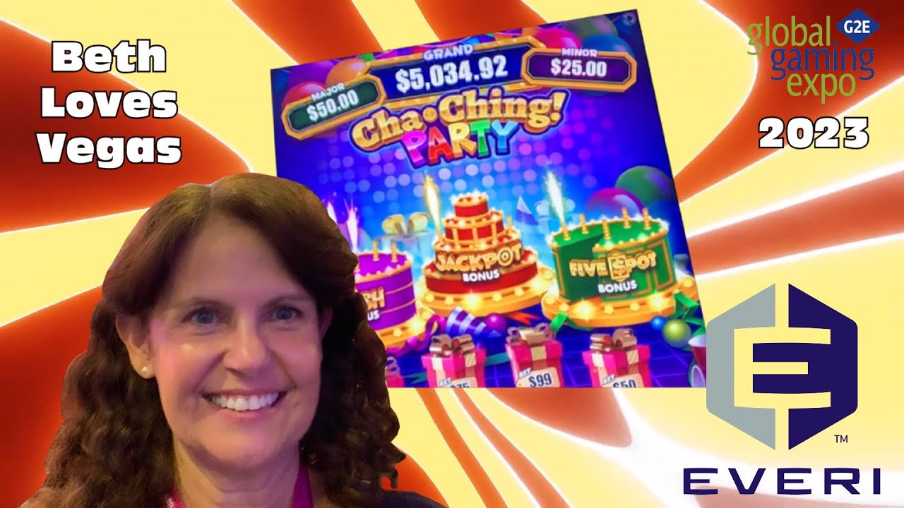 G2E 2023: Cha-Ching Party - Everi - Introduction by Beth Lives Vegas - YouTube