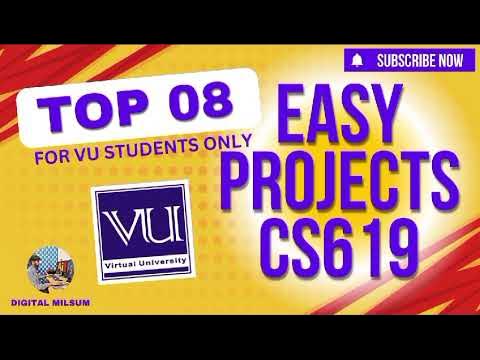 TOP 8 EASY PROJECTS OF CS619 FOR VIRTUAL UNIVERSITY STUDENTS | Easy Projects List | - YouTube