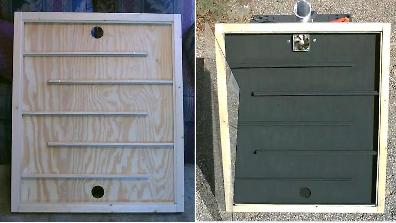Solar Thermal Air Heater! - The DIY "flat-panel" Solar Air Heater! - w ...