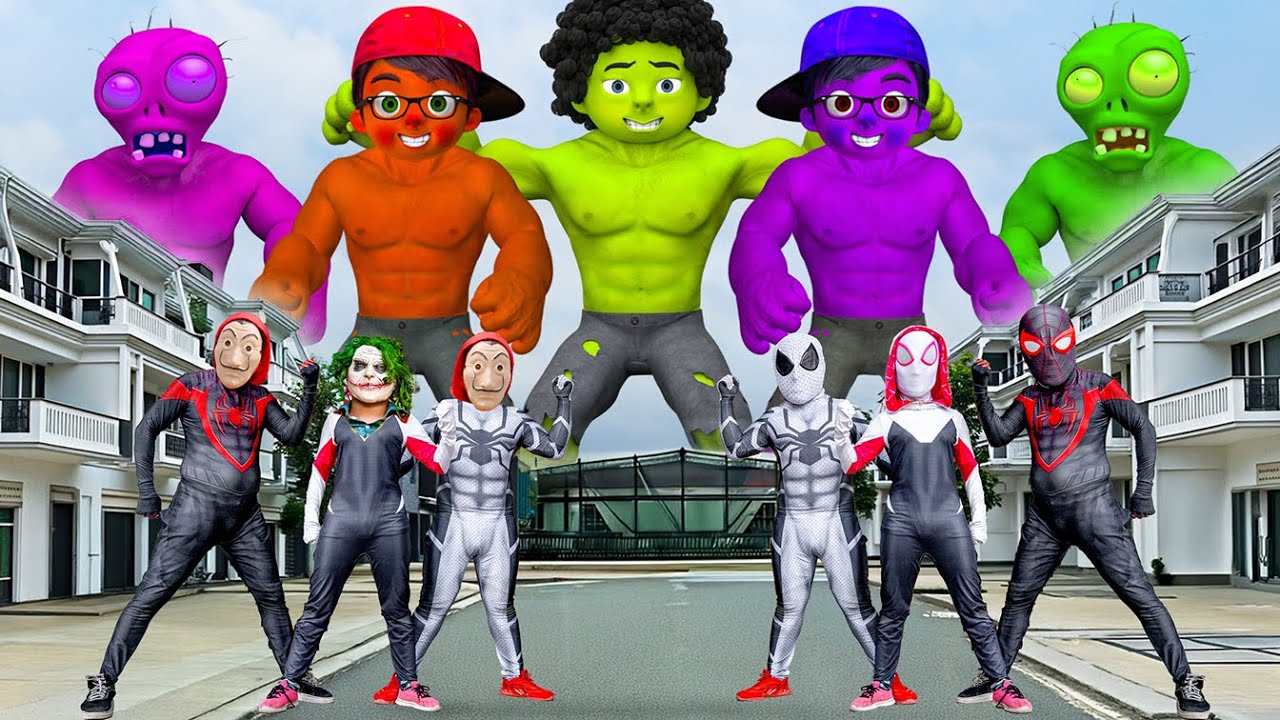 TEAM SPIDER-MAN vs BAD GUY TEAM || SpiderMan Bros Defeat Monster Spider ...
