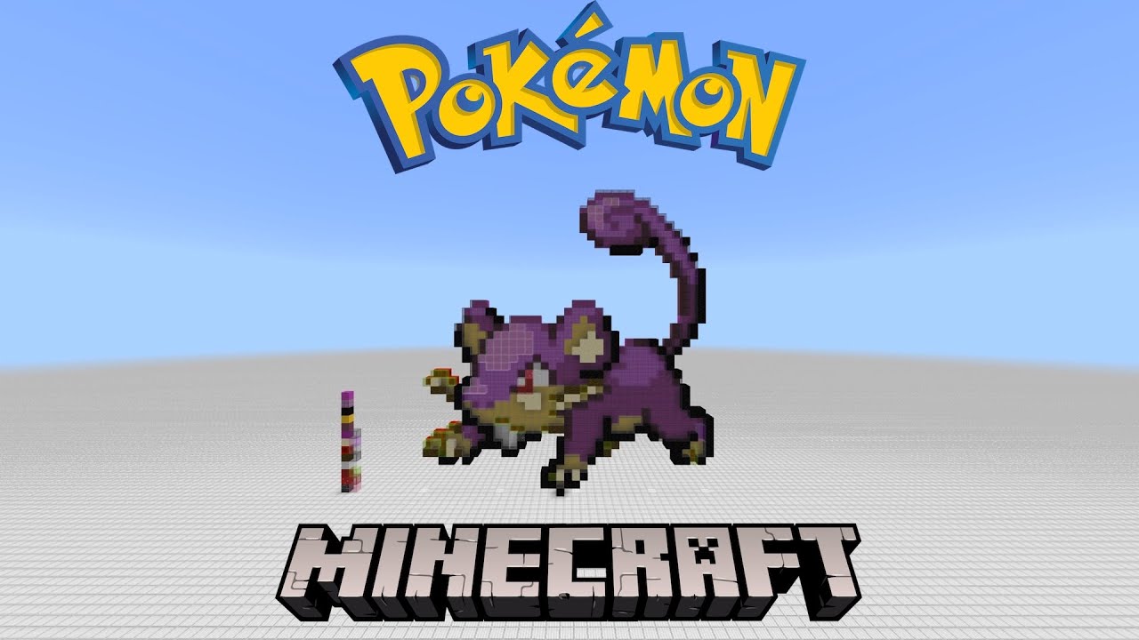 Minecraft Timelapse Pokémon 019 Rattata - YouTube