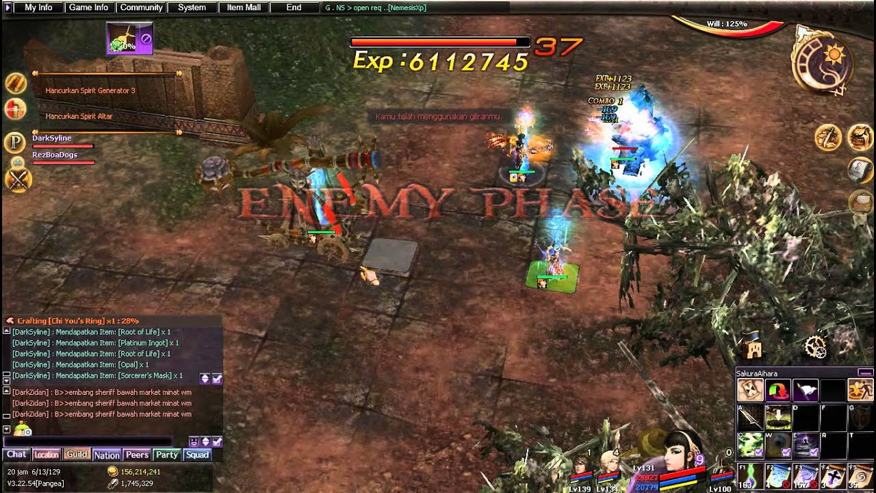 Atlantica Online TBS Desecration running in solo squad (Cannon main ...