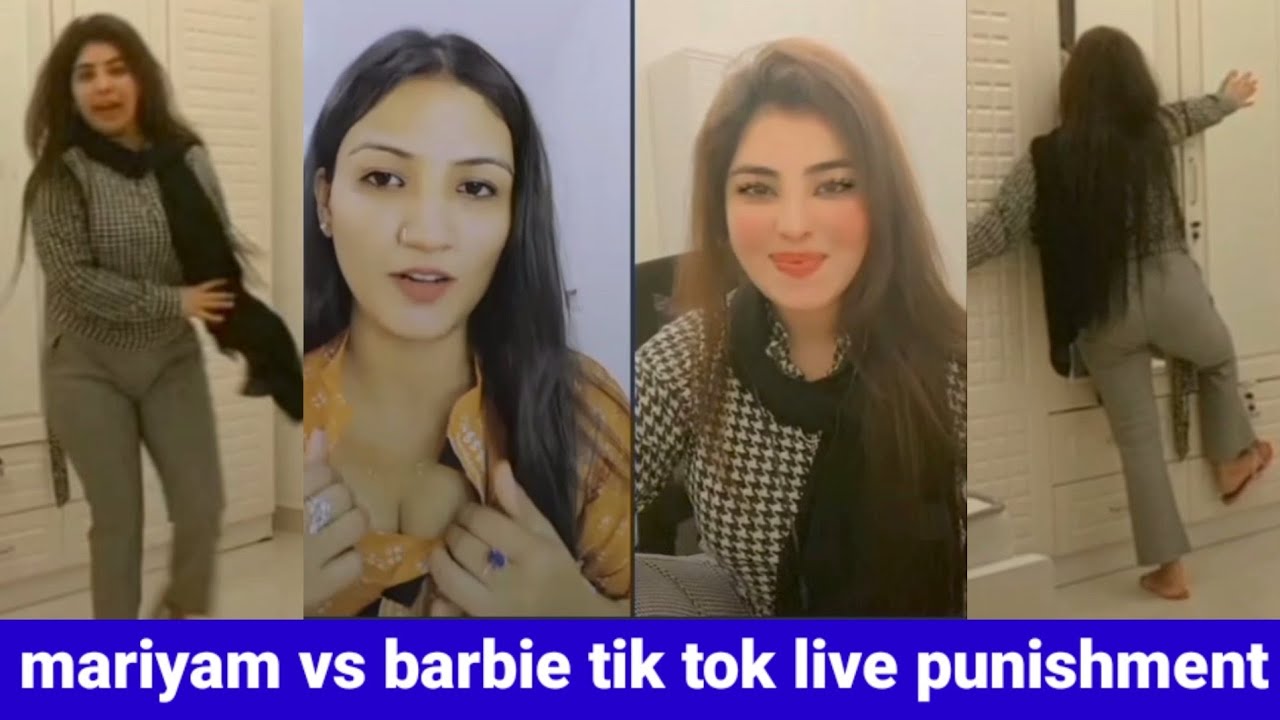 mariyam vs barbie tik tok live punishment | barbie tiktok live superpk ...