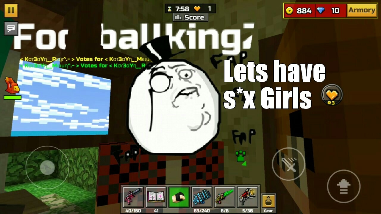 Pixel Gun 3D Troll Day #5 - S*x troll,trapping ppl,Rage - YouTube