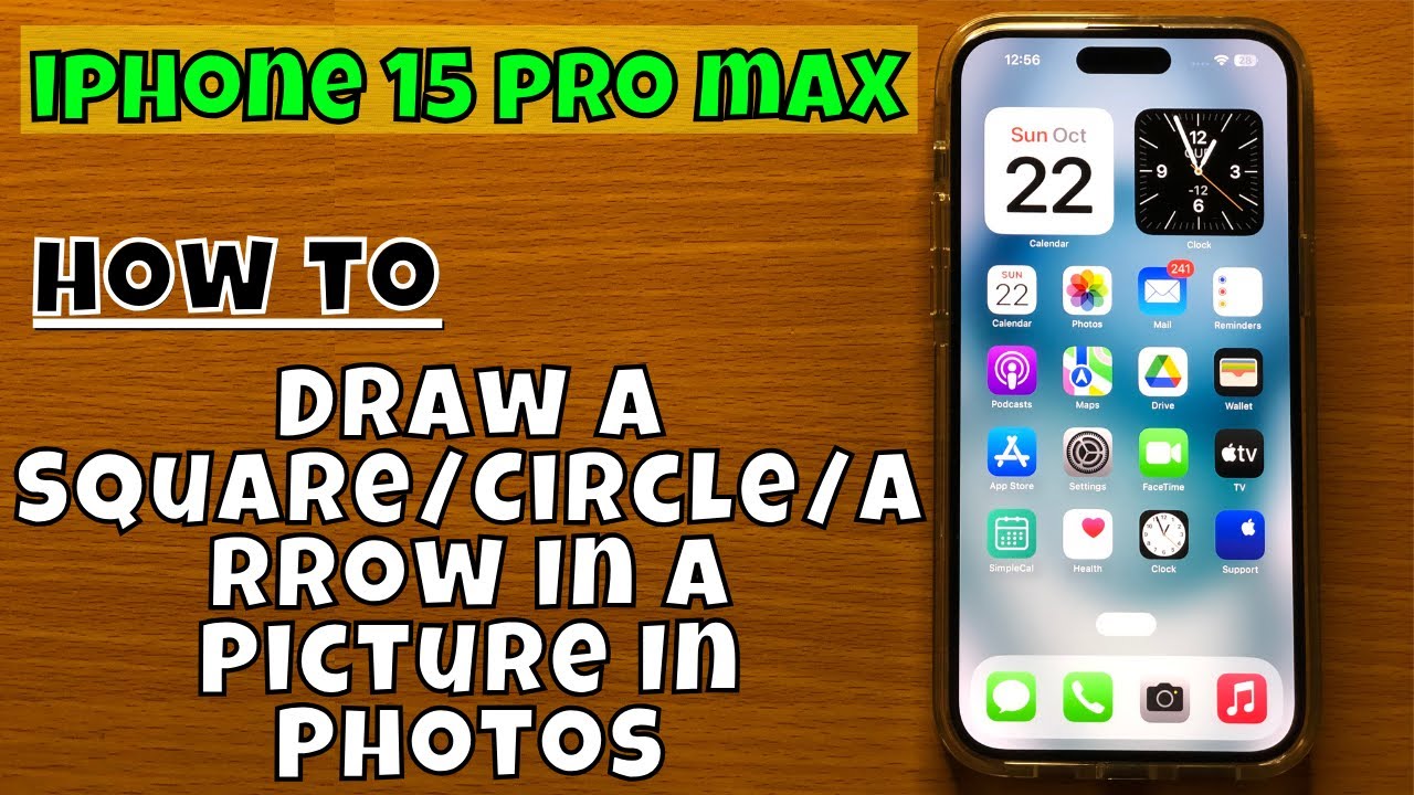 How to Draw A Square/Circle/Arrow In A Picture In Photos iPhone 15 Pro ...