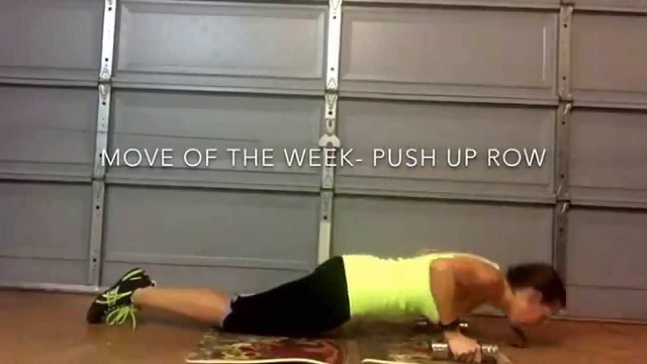 Move of the Week- Push Up Row - YouTube