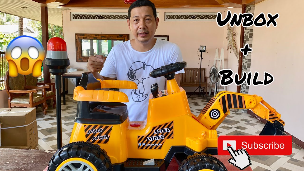 Unboxing and Assemble Excavator Rechargeable code: 999 | BOBBY DRAPIZA - YouTube