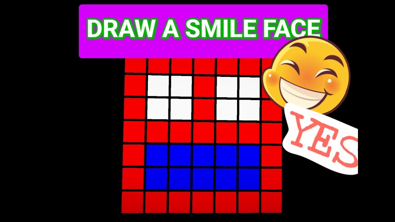 DRAWING A SMILE FACE WITH RUBIK CUBE 🤩😳🤩 - YouTube