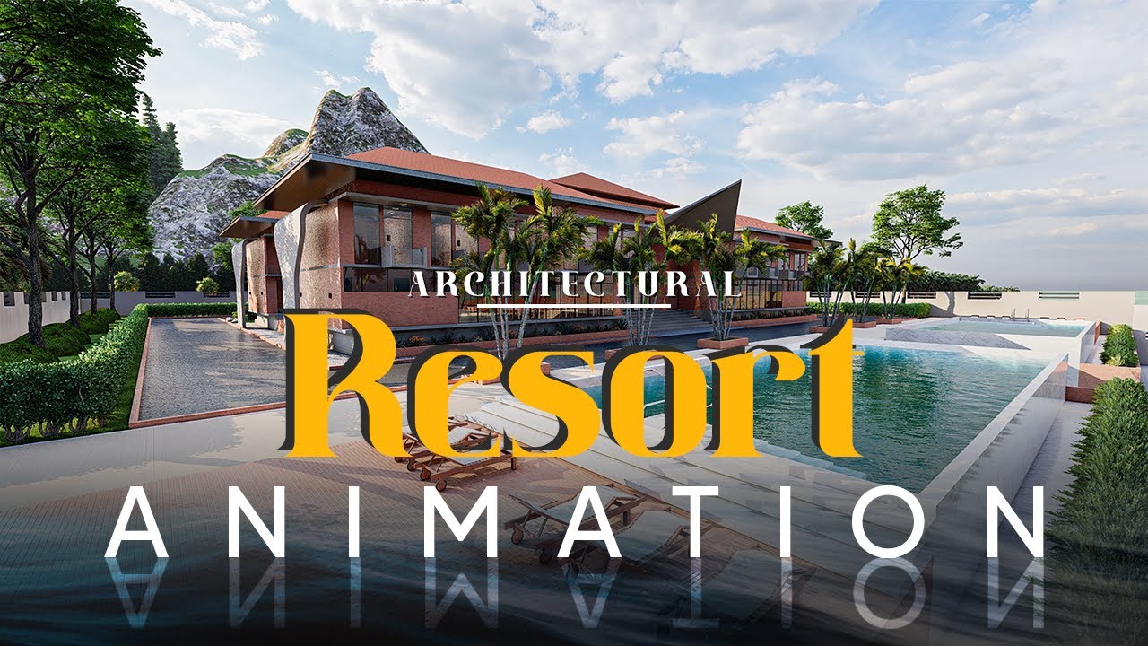 Resort Animation With See View | Large Resort With Cottages ...