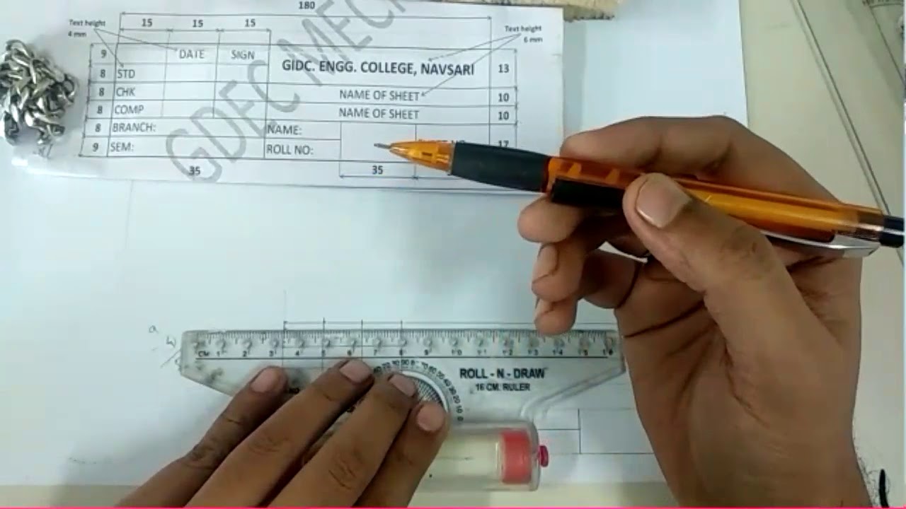 How to draw the title block? - YouTube