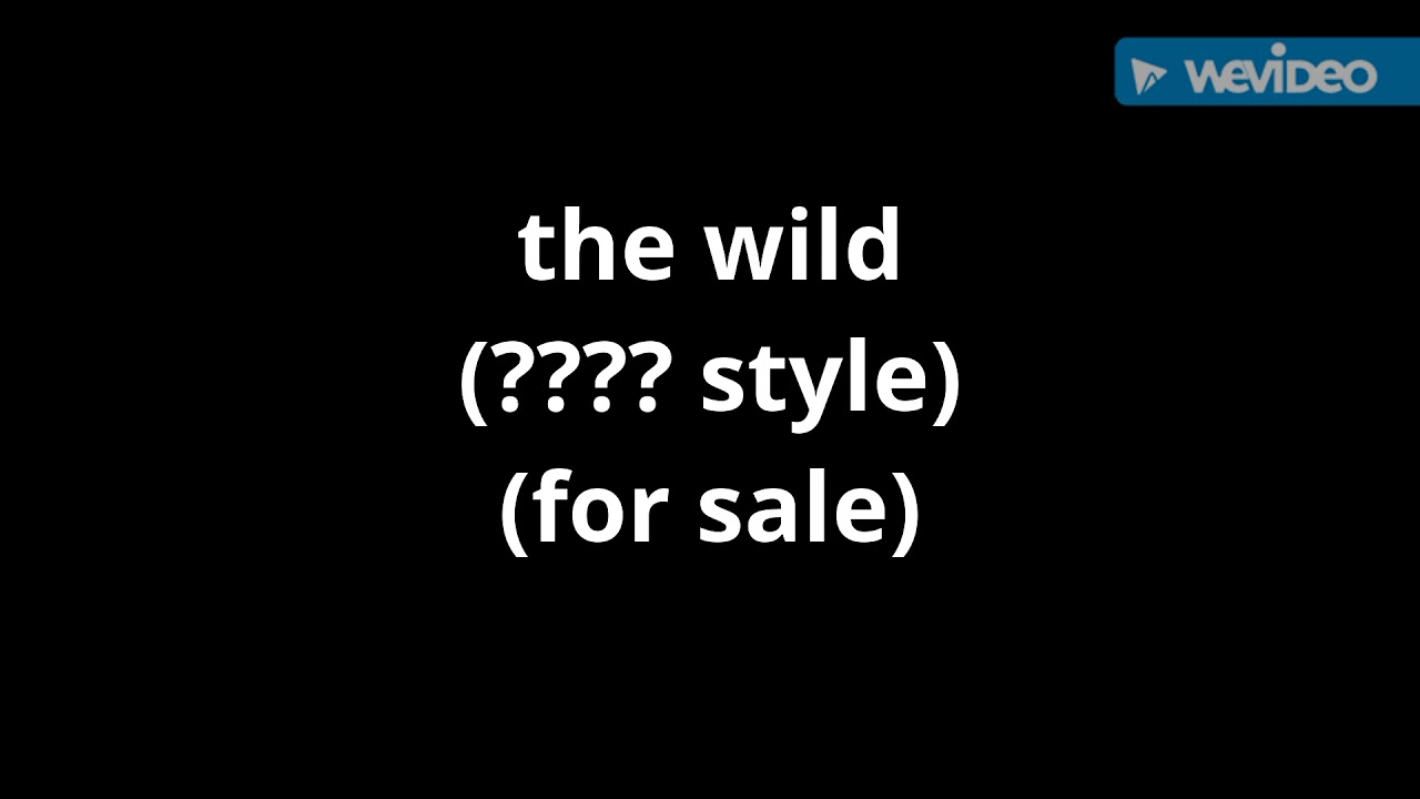 the wild (???? style) cast video (for sale) - YouTube
