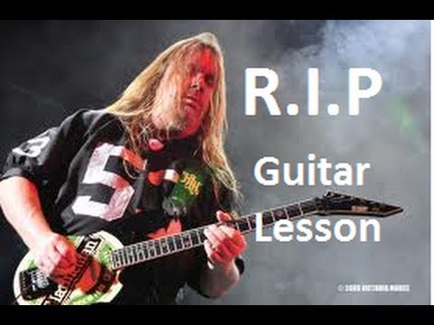 How to Play Raining Blood by Slayer (Guitar Lesson) - YouTube