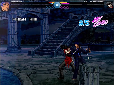 [KOF MUGEN] Dark Bloo vs Evil Blood Iori - Futile Struggle - YouTube