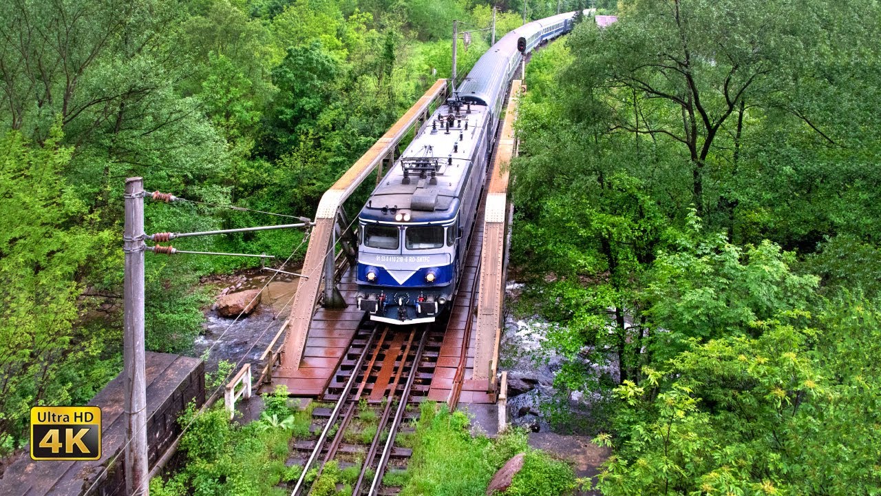 Rail traffic in Romania - Southern Carpathian Mountains - Danube ...