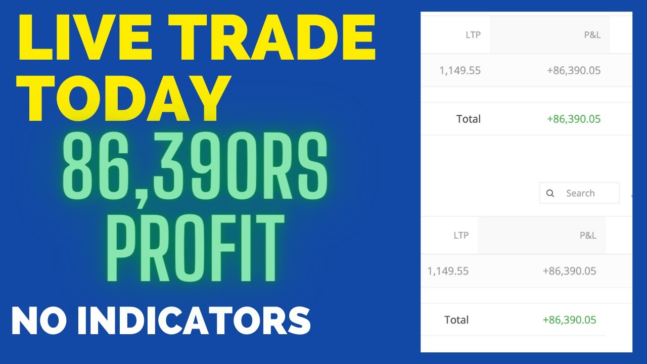 Intraday Live Trading 86390Rs Profit | Live Intraday Trading Today # ...