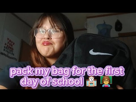 Pack my bag for the first day of school 🏫 👩‍🏫 - YouTube