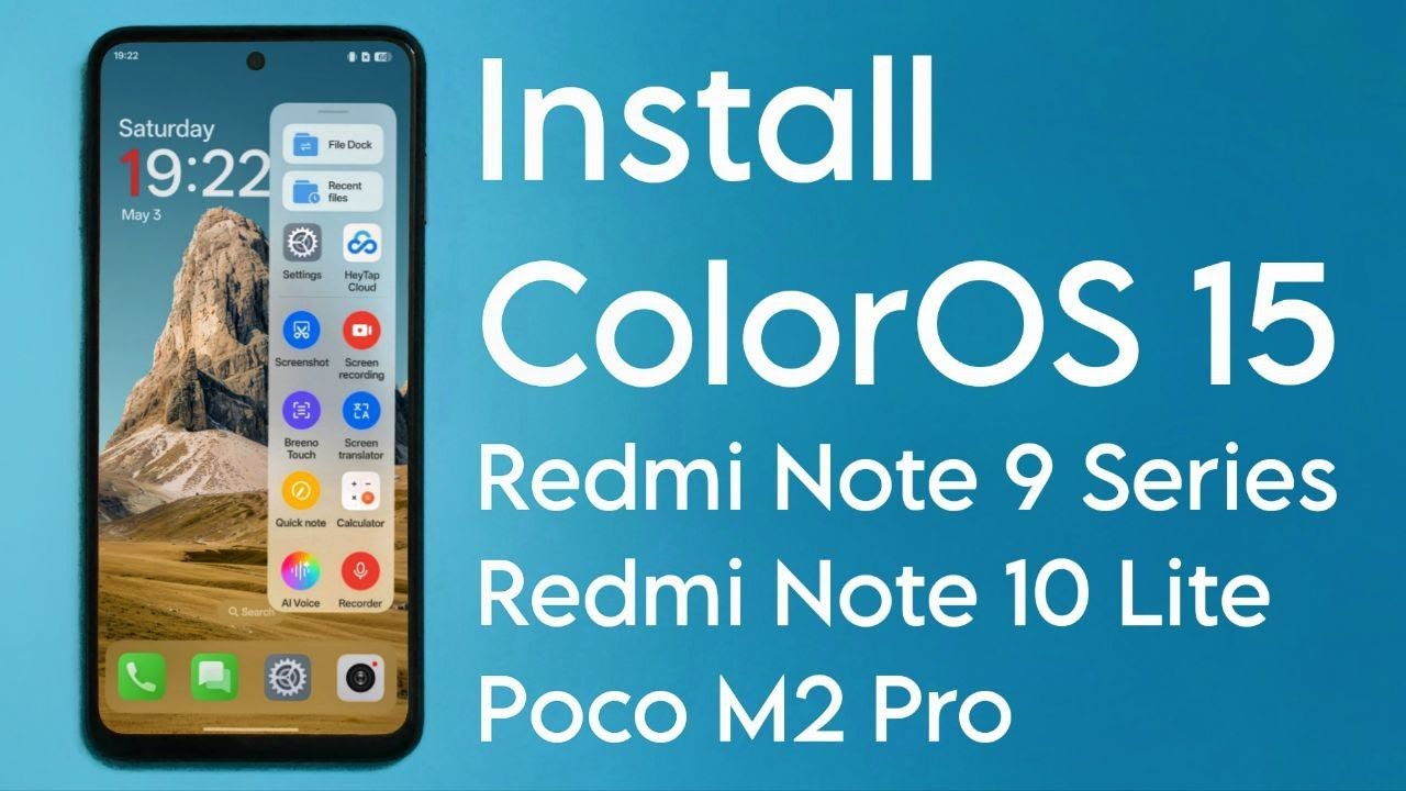 Install ColorOS 15 on Redmi Note 9 Pro / POCO M2 Pro - Oneplus Android ...