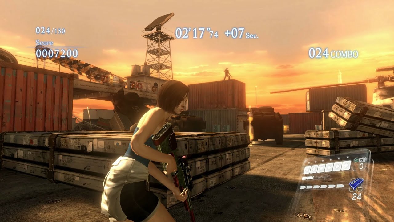 Resident Evil 6 mercenaries High Seas Fortress solo - 150 combo ...