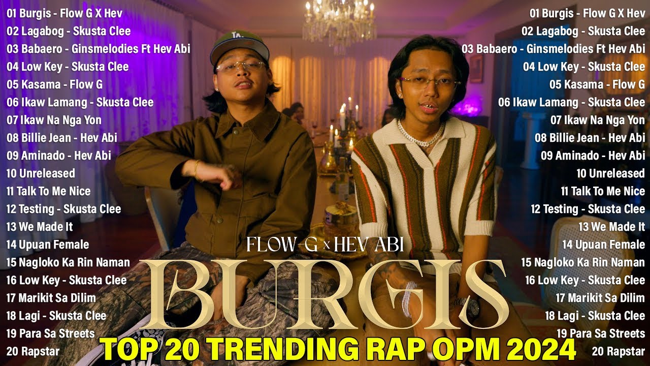 Burgis - Flow G Ft Hev Abi, Lagabog, Babaero ~ Top Trending OPM Rap Songs 2024 Playlist ~ Rap ...