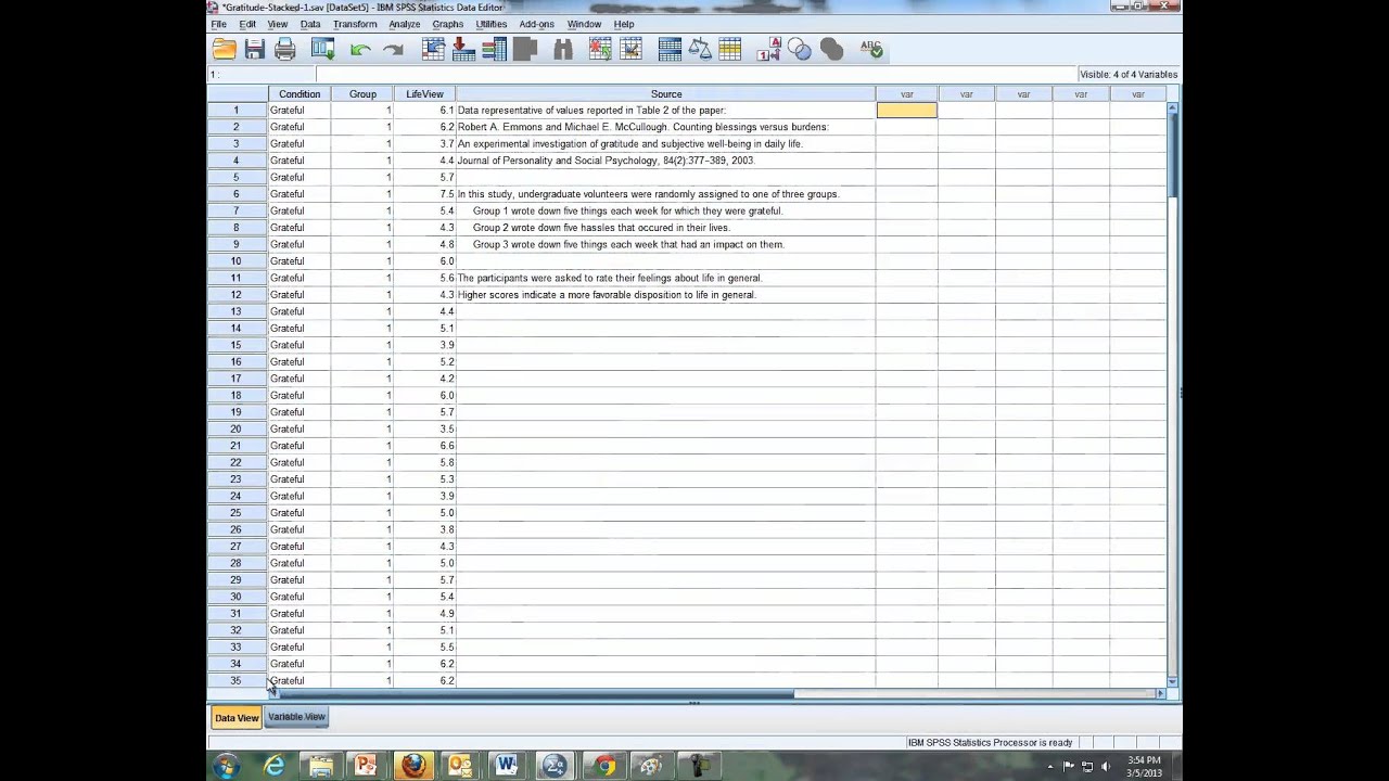Lesson 15 Video -SPSS - YouTube