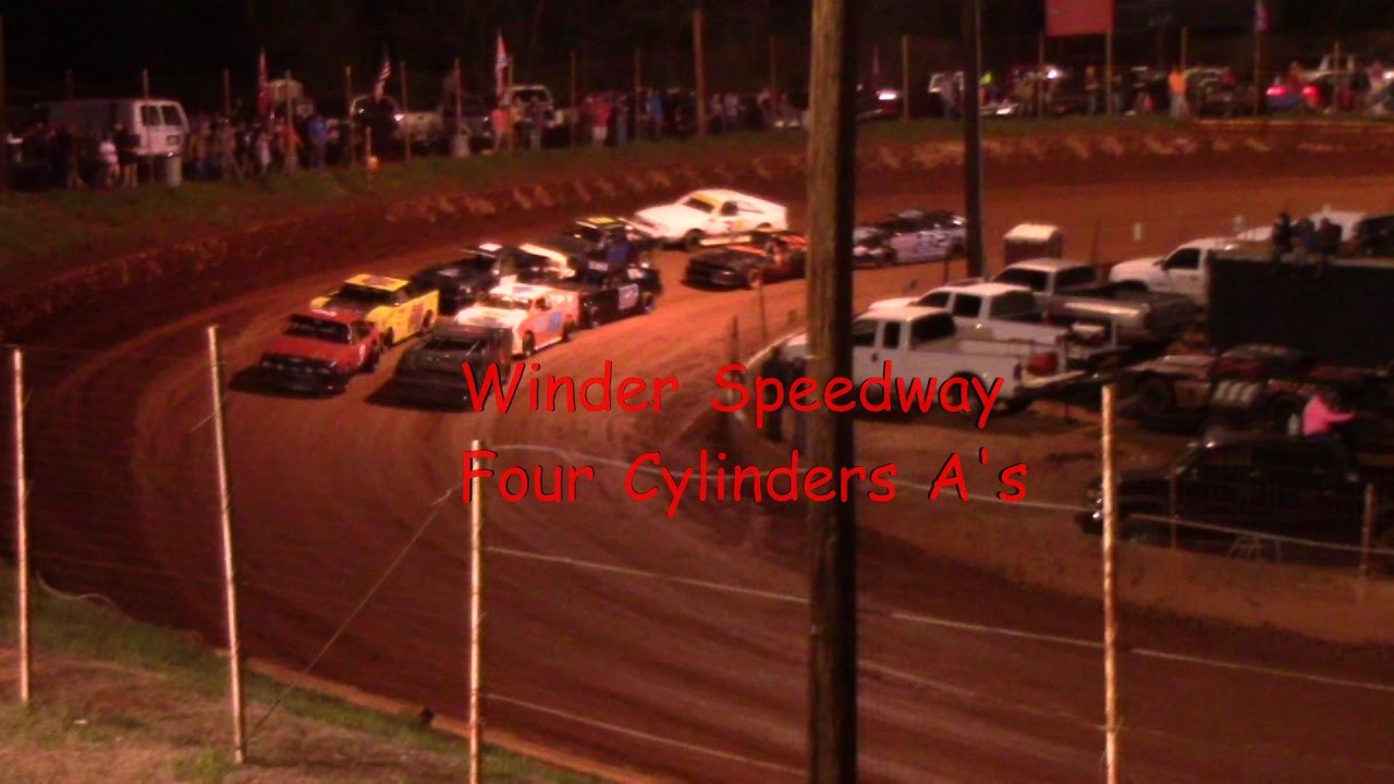 Winder Barrow Speedway Stock Four Cylinders A's 3/25/17 - YouTube