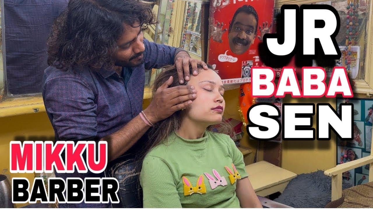 She was so Tired She Slept : Right in the Beginning of Head Massage ...