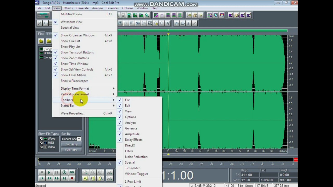 How to make slow song in cool edit pro | Cool edit slow motion maker ...