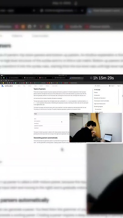 Study with me | 2 hours(Timelapse) | DOM | Browsers | Vim | Study Session #39 #codingjourney # ...
