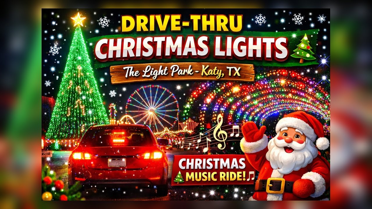 Drive-Thru Christmas Lights at The Light Park (Katy, TX) 🎄 | Christmas ...