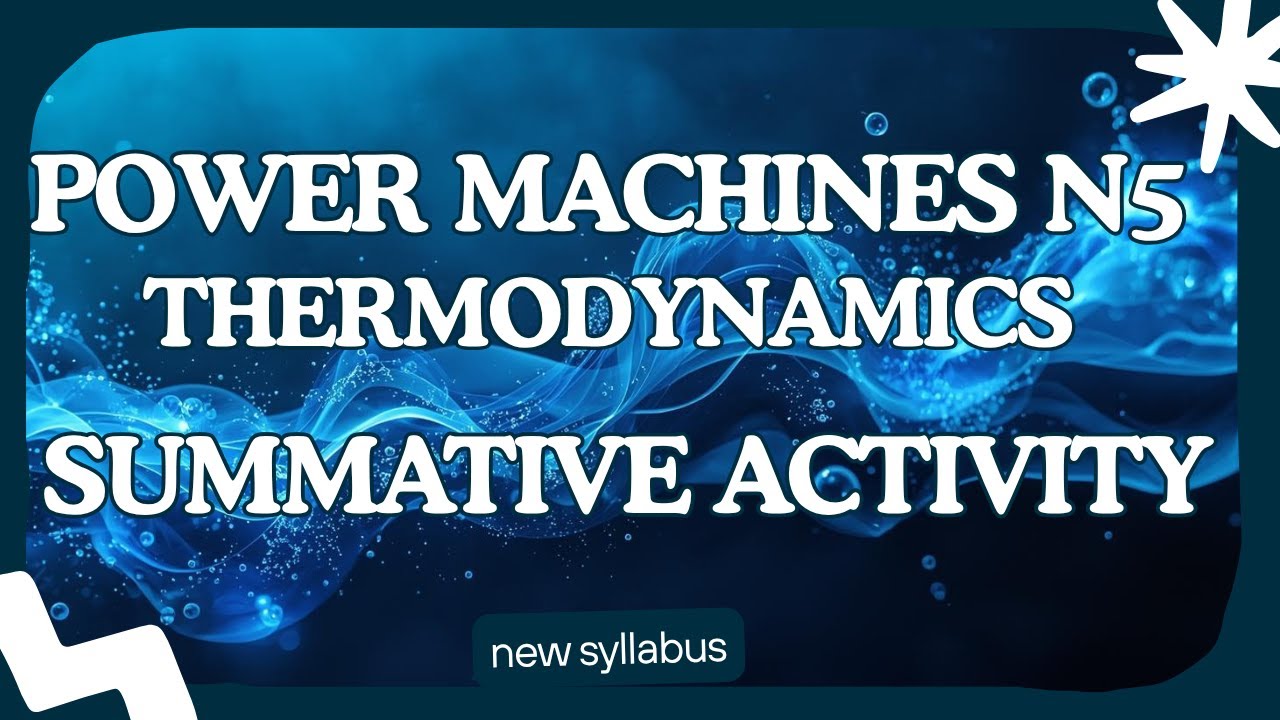 Power Machines N5 Thermodynamics Summative Activity ...