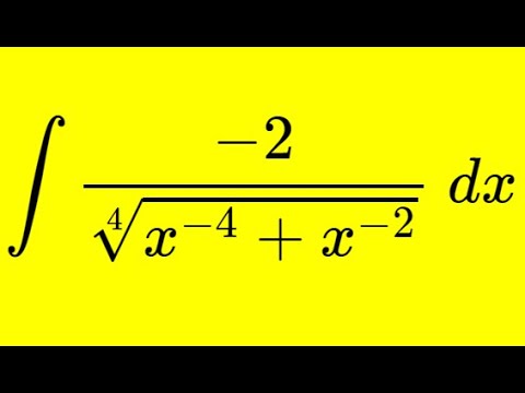 Solving an integral with a 4th root in denominator - YouTube