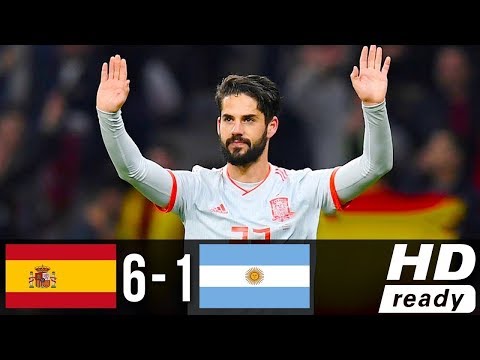 Spain vs Argentina 6 -1 ( İSPANYA & ARJANTİN 6-1 skor) All Goals amp Highlights .