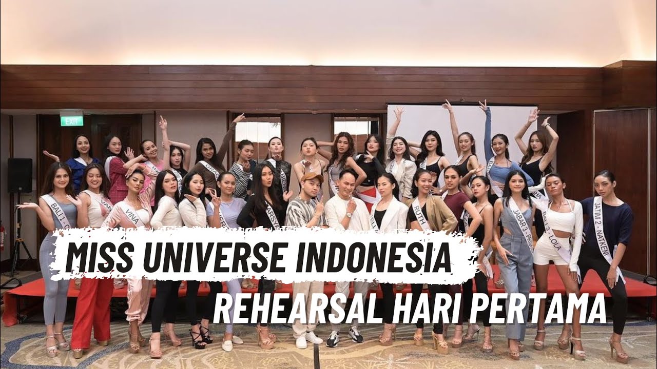 MISS UNIVERSE INDONESIA - latihan dan belajar - YouTube