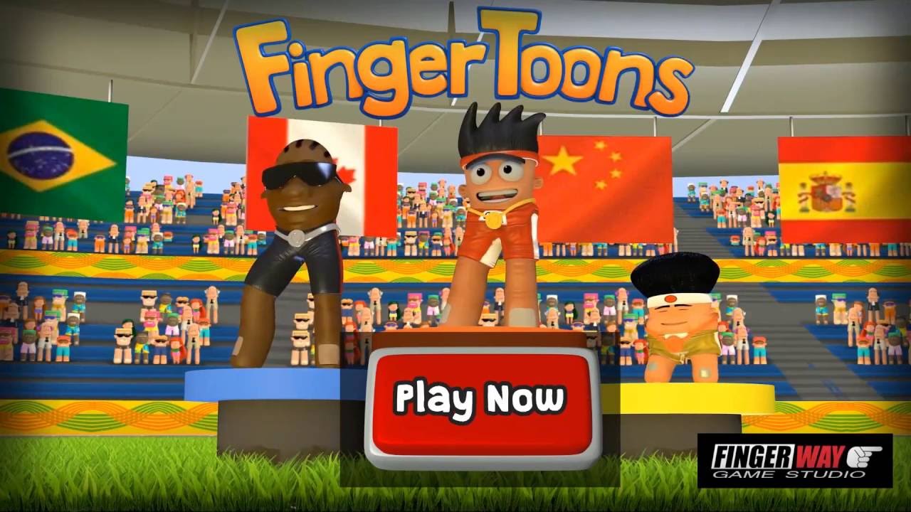 Finger Toons : iOS & Android Track & Field sports game ! - YouTube