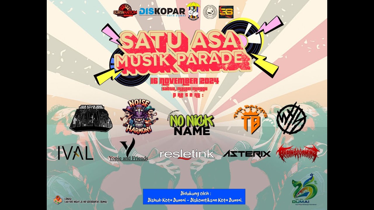 DEWAN KESENIAN DAERAH KOTA DUMAI : SATU ASA MUSIK PARADE - YouTube